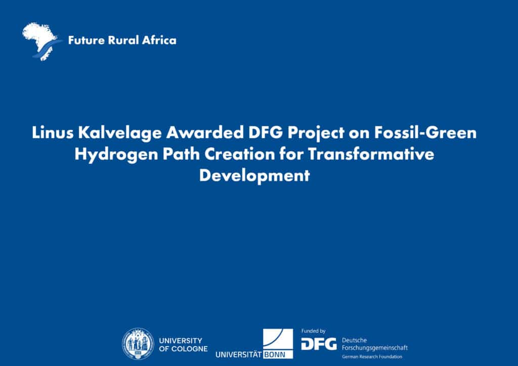 Linus Kalvelage Awarded DFG Project on Fossil-Green Hydrogen Path ...