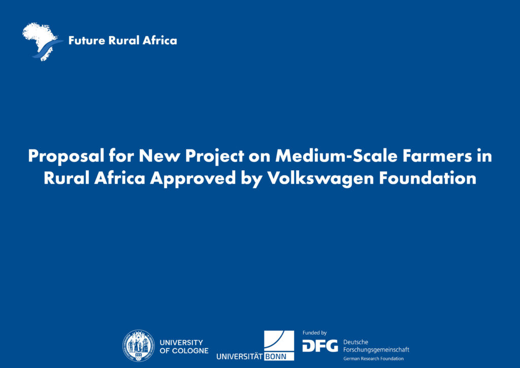 Proposal for New Project on Medium-Scale Farmers in Rural Africa ...